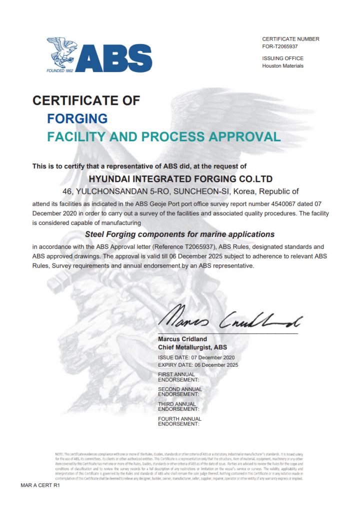 CERTIFICATES - HYUNDAI IFC