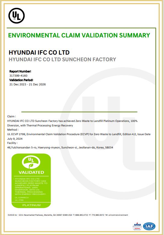 Achieved the Platinum Rating in Zero Waste to Landfill Certification ...